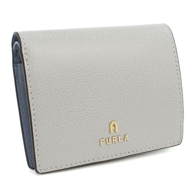 FURLA フルラ 二つ折り財布 小銭入付き カメリア WP00304 ARE000 4351S CAMELIA S レディース グレー