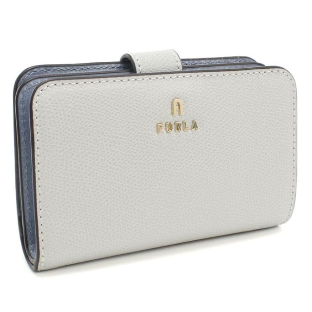 FURLA フルラ 二つ折り財布 小銭入付き カメリア WP00314 ARE000 4351S CAMELIA M レディース グレー