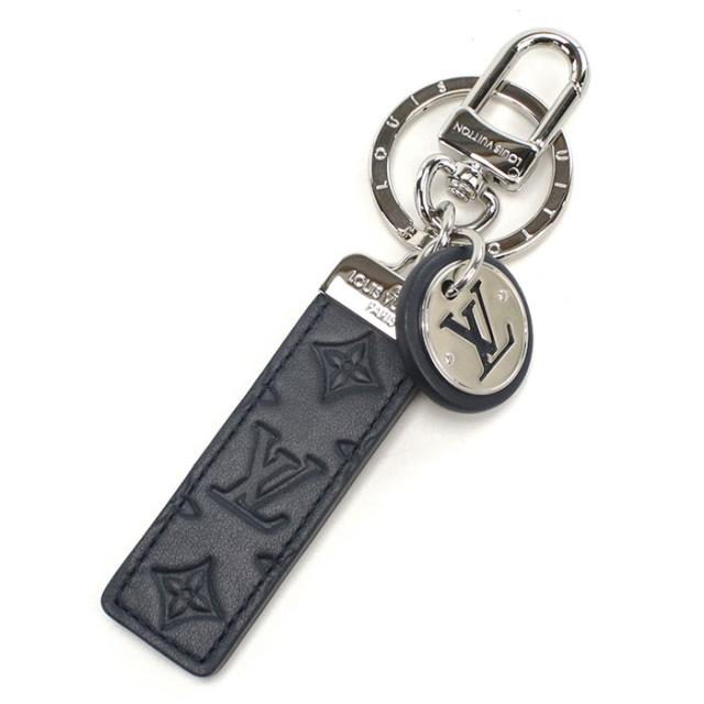 LOUIS VUITTON ルイヴィトン キーリング キーホルダー M02078 ネオLVクラブ レザー メンズ レディース ネイビー