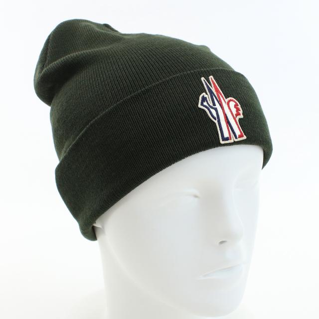 MONCLER モンクレール ニットキャップ 3B10000 09974 826 メンズ グリーン