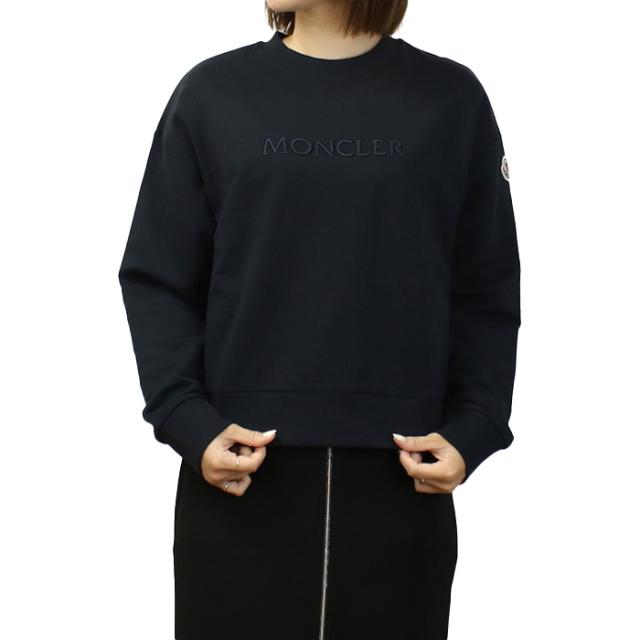 MONCLER モンクレール スウェット 8G00016 89A1K 778 レディース ネイビー