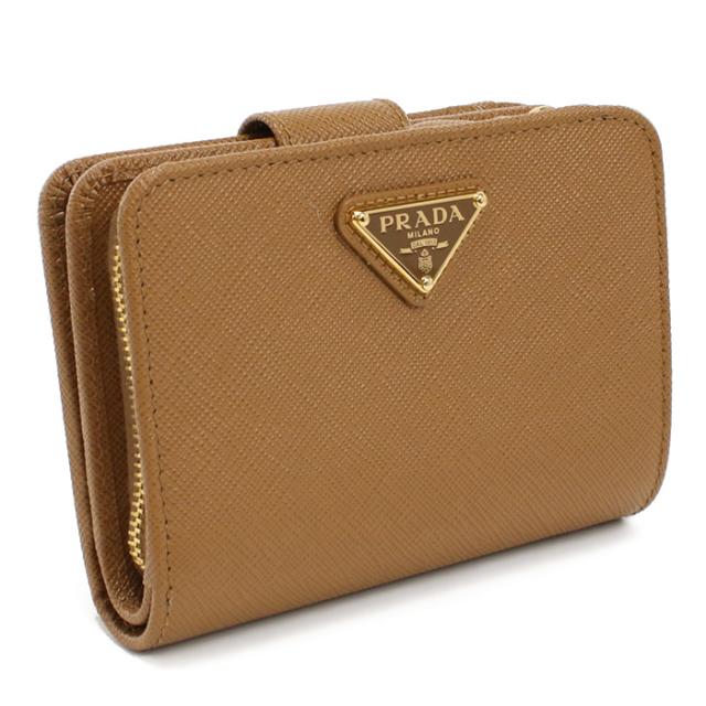 PRADA プラダ サフィアーノトライアングル 財布 1ML018 QHH F03BH レディース ブラウン