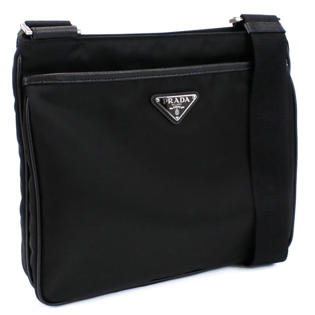 PRADA プラダ 斜め掛け ショルダーバッグ 2VH118 2DMH V XOO F0002 メンズ ブラック