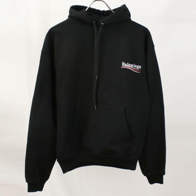 【中古・未使用】BALENCIAGA バレンシアガ パーカー 556145 TBV14 1000 メンズ ブラック