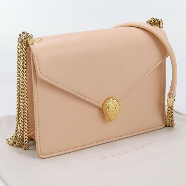 【中古・未使用】BVLGARI ブルガリ ショルダーバッグ チェーン セルペンティフォーエバー レディース ピンク