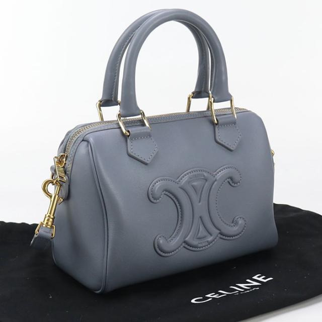 中古CELINE セリーヌ ハンドバッグ スモール ボストン レディース ブルー