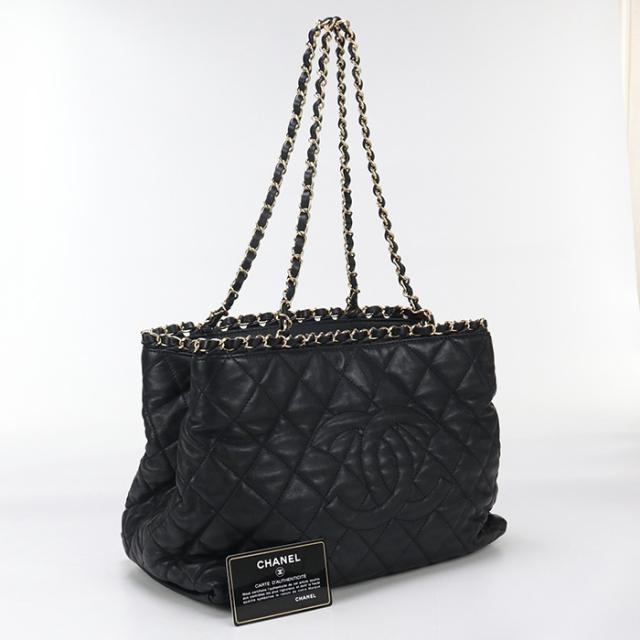 中古良品CHANEL シャネル ショルダーバッグ チェーンショルダーバッグ レディース ブラック