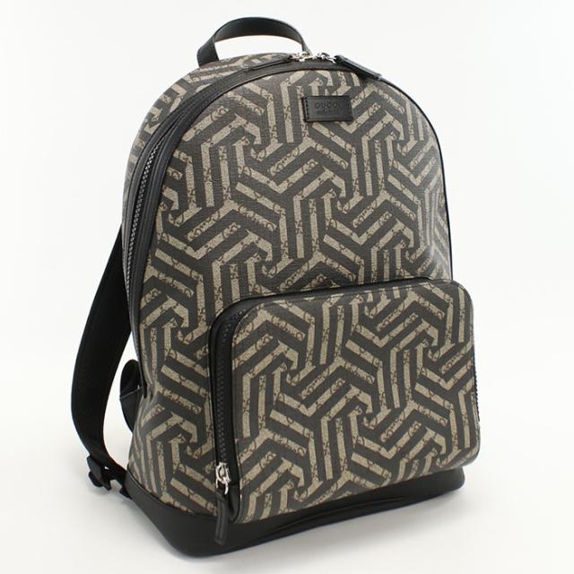 中古良品GUCCI グッチ リュック 406370 バックパック GGカレイド ユニセックス ブラウン