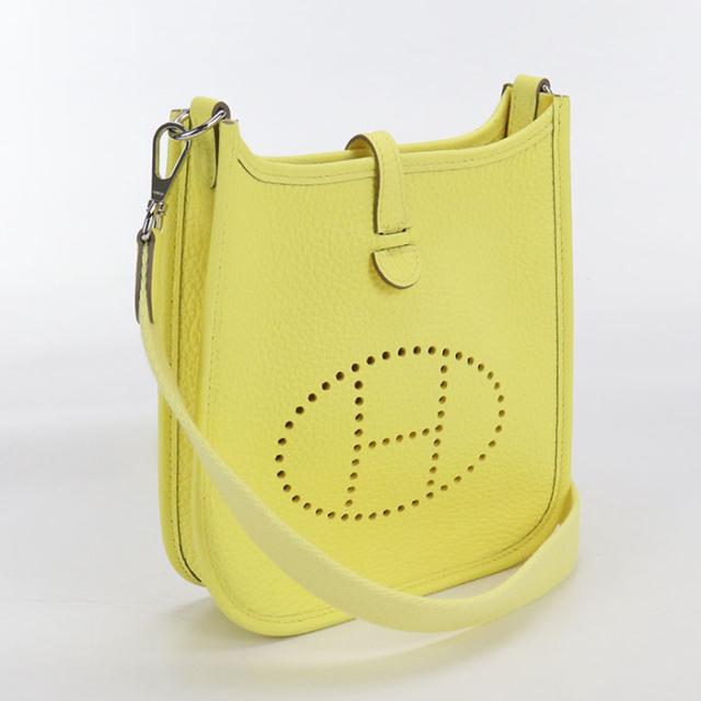 【中古・未使用】HERMES エルメス ショルダーバッグ エブリンTPM W刻印 レディース イエロー