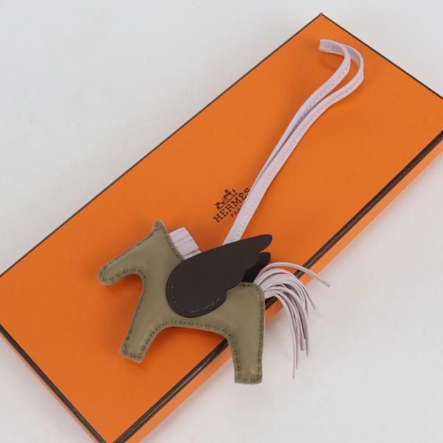 【中古・未使用】HERMES エルメス バッグチャーム ロデオペガサスPM B刻印 ユニセックス ブラウン