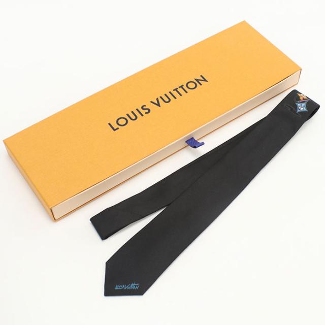 【中古・未使用】LOUIS VUITTON ルイヴィトン ネクタイ M78278 メンズ ブラック