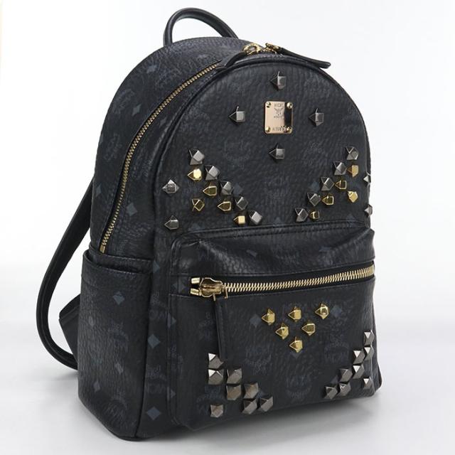 中古良品MCM エムシーエム リュック MMK6SVE19 BK001 バックパック レディース ブラック