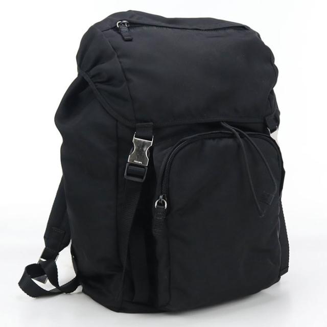 中古PRADA プラダ リュック バッグパック Re-Nylon レディース ブラック