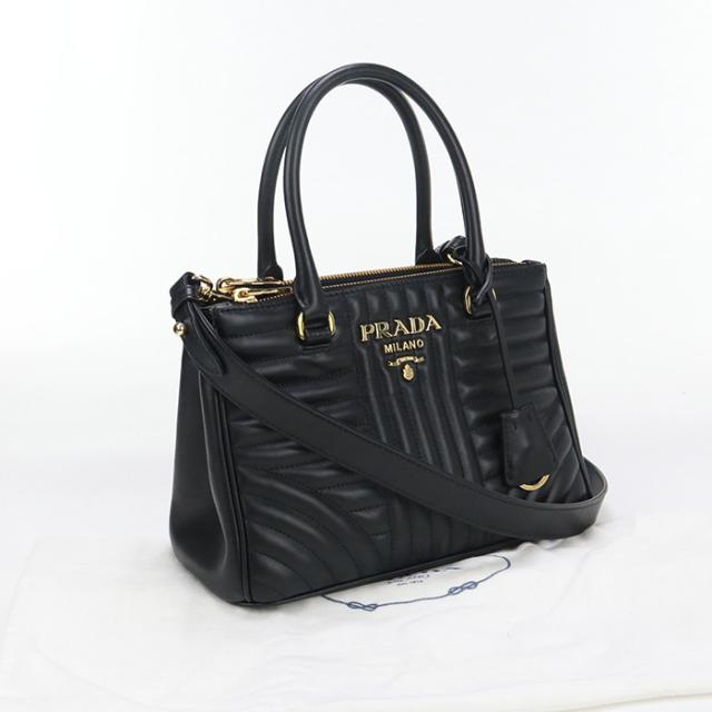 中古美品PRADA プラダ トートバッグ 2WAY レディース ブラック
