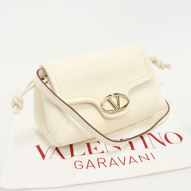 中古良品Valentino ヴァレンチノ ショルダーバッグ レディース ホワイト