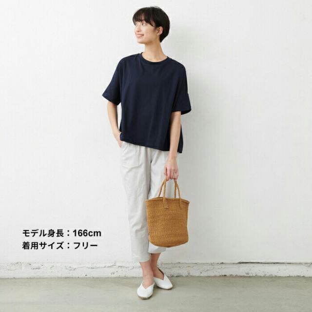 強撚糸 コットン100% ドロップショルダー Tシャツ 日本製 強撚糸 コットン100% ドロップショルダー Tシャツ 日本製