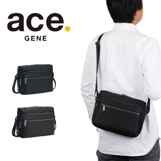 エース ショルダーバッグ ace メンズ スリブライト ビジネス ビジネスバッグ ビジネスショルダーバッグ ace.GENE エースジーン 横型 小さめ 人気 ブランド 大人 おすすめ 62526