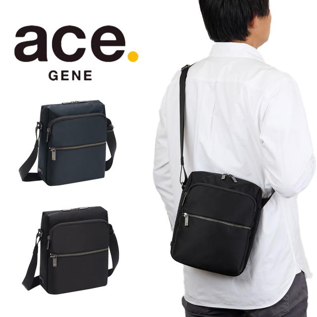 エース ショルダーバッグ ace メンズ スリブライト ビジネス ビジネスバッグ ビジネスショルダーバッグ ace.GENE エースジーン 縦型 小さめ 人気 ブランド 大人 おすすめ 62527