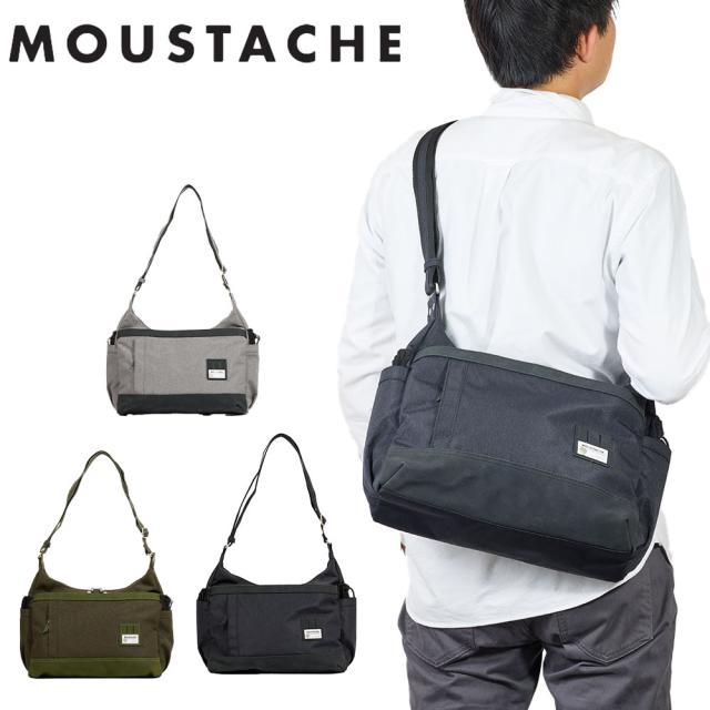 MOUSTACHE ショルダーバッグ ムスタッシュ A4 大容量 大きめ メンズ レディース 斜めがけ 斜め掛け おしゃれ かっこいい カジュアル 人気 通学 軽量 ブランド 大人 30代 40代 50代 JIB0450