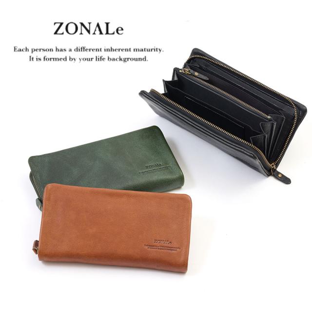 ゾナール 長財布 ZONALe 財布 本革 革 レザー メンズ レディース ラウンドファスナー ファスナー付き カプリ 大容量 彼氏 男性 ロングウォレット ブランド 人気 おしゃれ ギフト プレゼント 人気 31324