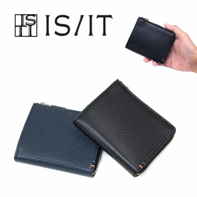 IS/IT 財布 小銭入れ ミニ財布 コンパクト財布 ラウンドファスナー イズイット 本革 革 レザー メンズ レディース キャッシュレス コンパクト ケース 小さい財布 ブランド ビジネス ISIT 979603