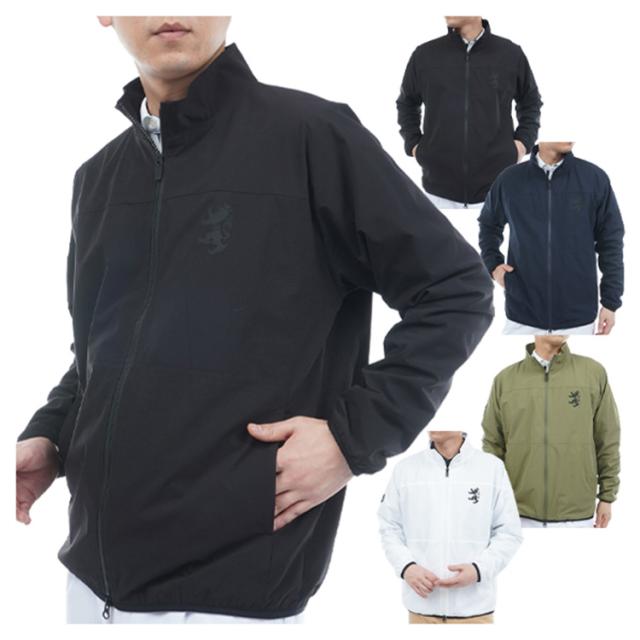 アドミラルゴルフ ジャケット メンズ 長袖 フルジップ ウィンドジャケット 撥水 ストレッチ ゴルフウェア ブランド ロゴ 無地 ADMA562 Admiral golf
