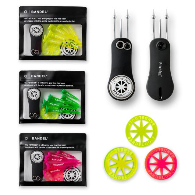 バンデル ゴルフ ギフトセット メンズ レディース マーカー ツアーティー グリーンフォーク ラウンド用品 コンペ景品 ギフト ブランド BANDEL GOLF BG-GT001
