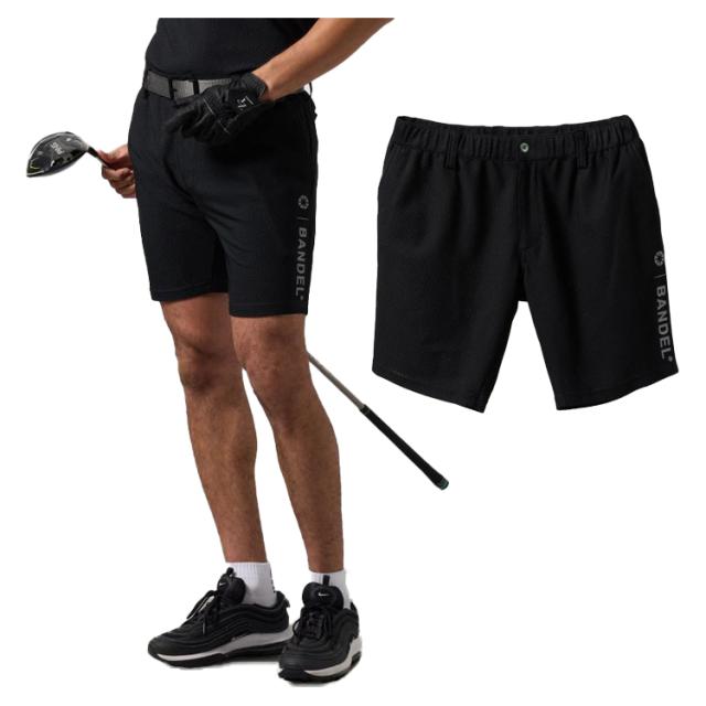 バンデル ゴルフ ハーフパンツ メンズ 短パン 吸水速乾 UVカット ストレッチ 通気性 ゴルフウェア ブランド 無地 ロゴ BGS-5SDWHP BANDEL GOLF