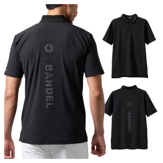バンデル ゴルフ ポロシャツ メンズ 半袖 シャツ 吸水速乾 ストレッチ 無地 バックロゴ ゴルフウェア ブランド ロゴ BGS-5SSLPL BANDEL GOLF