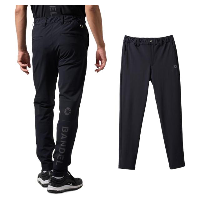 バンデル ゴルフ パンツ メンズ テーパードパンツ 長ズボン UVカット 吸汗速乾機能 接触冷感 通気性 ゴルフウェア 無地 ロゴ BANDEL GOLF BGS-5SSLTP