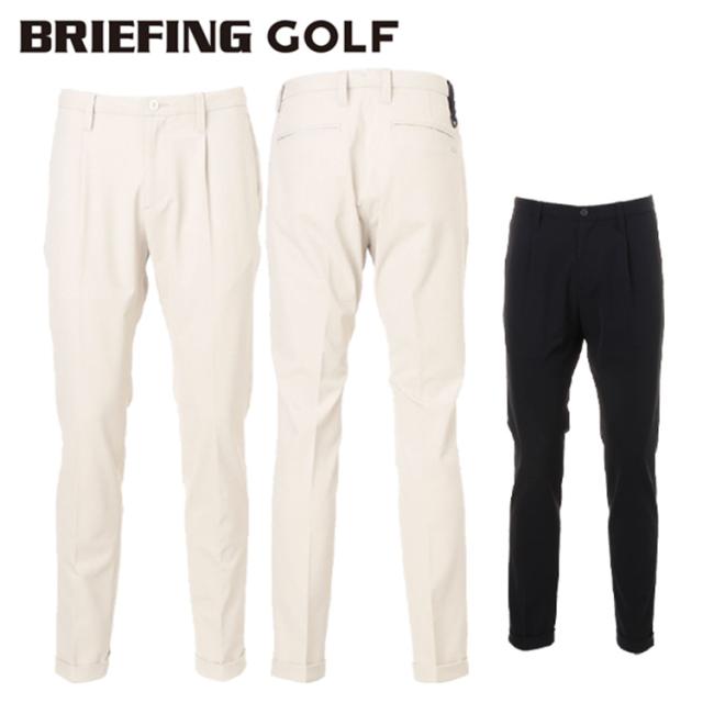 ブリーフィング ゴルフ パンツ メンズ ダブル ストレッチ 撥水 UVカット 防透け性 フルレングス 長ズボン 10分丈 ゴルフウェア ブランド 無地 ロゴ BRIEFING GOLF BRG253M67
