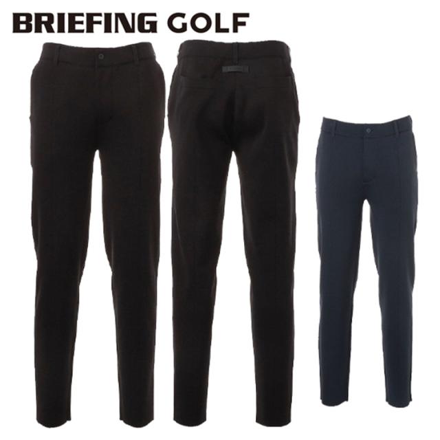 ブリーフィング ゴルフ パンツ メンズ スラックス ニットパンツ 10分丈 フルレングス 長ズボン ストレッチ 撥水 ウォッシャブル ゴルフウェア ブランド 無地 ロゴ BRIEFING GOLF BRG253M93