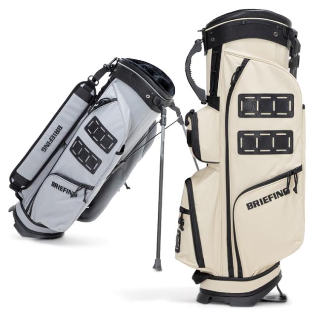 ブリーフィング ゴルフ キャディバッグ スタンドバッグ メンズ 8.5型 4分割 約3.4kg CR-9 エコー レザー ゴルフバッグ レア ブランド BRG241D18 BRIEFING GOLF