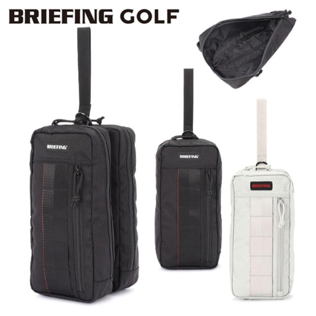 ブリーフィング ゴルフ シューズバッグ メンズ レディース 撥水 ハンドル シューズケース セパレート ゴルフバッグ レア ブランド シンプル ロゴ BRIEFING GOLF BRG253G16