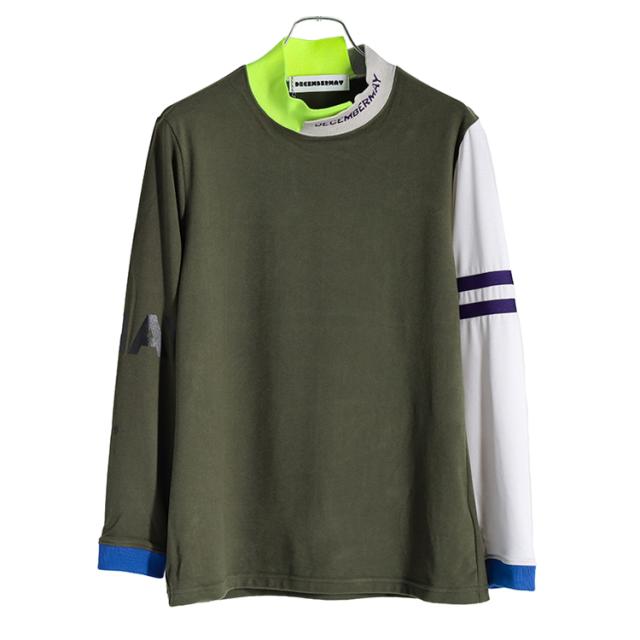 ディセンバーメイ ゴルフ モックシャツ メンズ 長袖 ハイネック 吸湿発熱 保温 ゴルフウェア 春 秋 冬 ゴルフウェア ブランド 1-312-0138 DECEMBERMAY