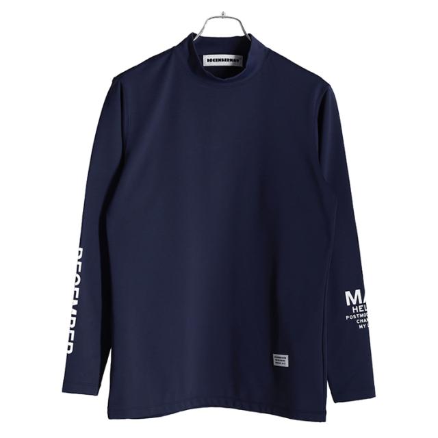 ディセンバーメイ ゴルフ モックシャツ メンズ 長袖 ハイネック 裏起毛 保温 吸水速乾 ゴルフウェア 春 秋 冬 ゴルフウェア ブランド 1-312-0508 DECEMBERMAY