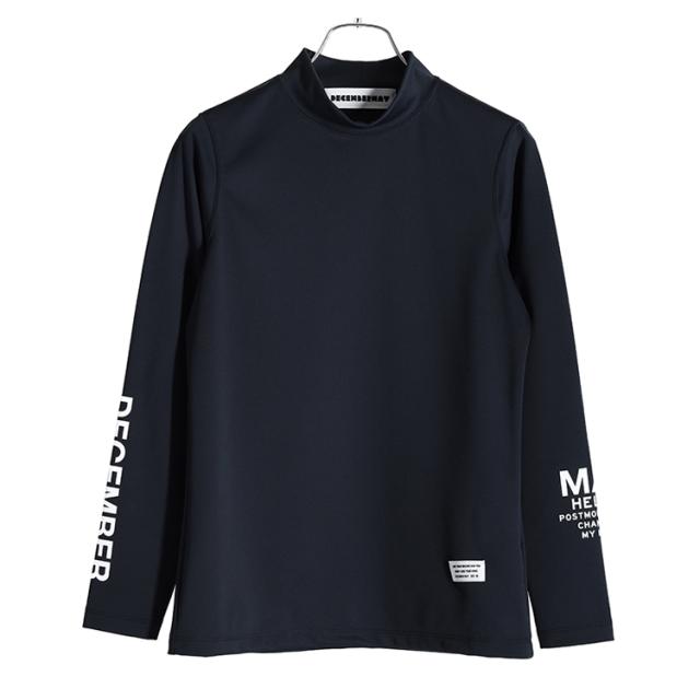 ディセンバーメイ ゴルフ モックシャツ レディース 長袖 ハイネック 裏起毛 保温 吸水速乾 ゴルフウェア 春 秋 冬 ゴルフウェア ブランド 2-312-0508 DECEMBERMAY