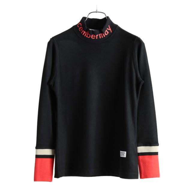 ディセンバーメイ ゴルフ モックシャツ レディース 長袖 ハイネック モックネック シャツ 保温 ニット  起毛 無地 ゴルフウェア ブランド ロゴ DECEMBERMAY 2-012-0501