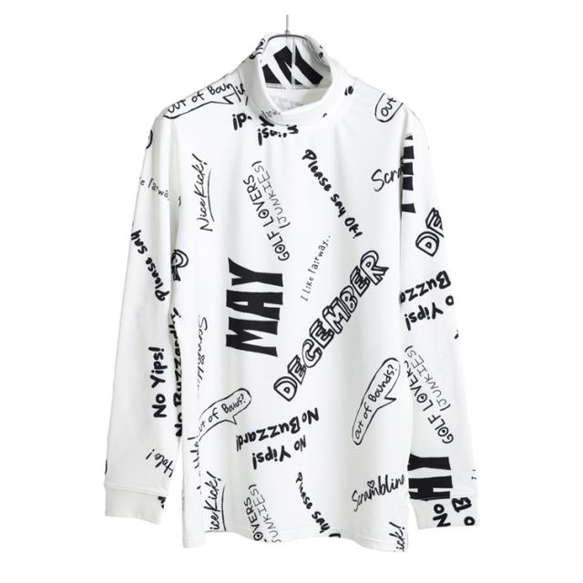 ディセンバーメイ ゴルフ モックシャツ メンズ 長袖 ハイネック 裏起毛 保温 ストレッチ ゴルフウェア 春 秋 冬 ゴルフウェア ブランド 1-312-0509 DECEMBERMAY