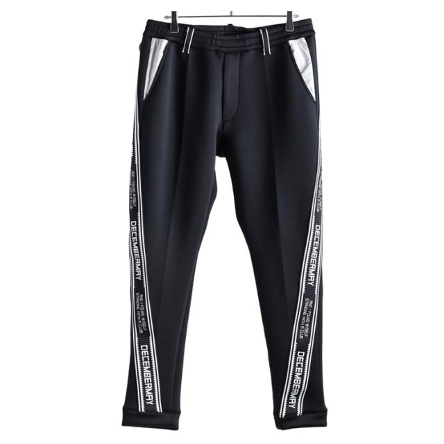 ディセンバーメイ ゴルフ パンツ メンズ ジョガーパンツ ストレッチ 裾リブ ダンボールニット サイドライン 無地 ゴルフウェア ブランド 1-405-2049 DECEMBERMAY