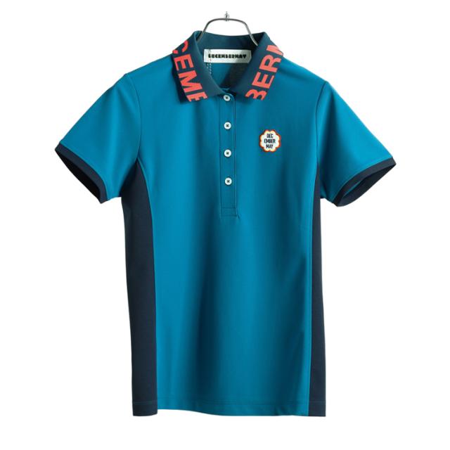 ディセンバーメイ ゴルフ ポロシャツ レディース 半袖 吸水速乾 ストレッチ シャツ 無地 鹿の子 シンプル ゴルフウェア ブランド DECEMBERMAY 2-405-0143