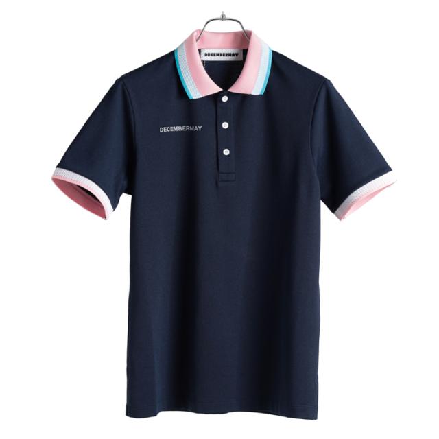 ディセンバーメイ ゴルフ ポロシャツ メンズ 半袖 シャツ ストレッチ 吸汗速乾 UVカット 汗染み防止 無地 ゴルフウェア ブランド DECEMBERMAY 1-405-0150