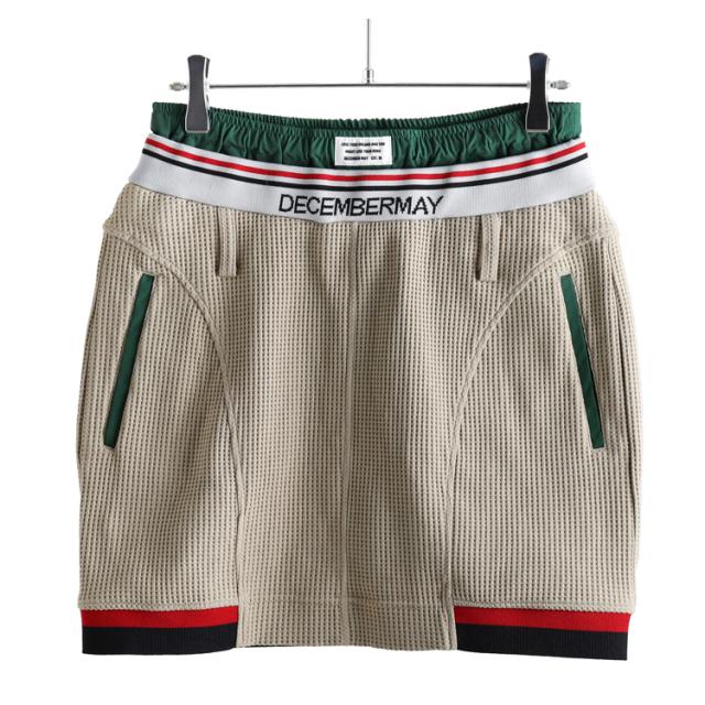 ディセンバーメイ ゴルフ ミニスカート レディース インナーパンツ ワッフル ストレッチ 吸水速乾 UVカット ゴルフウェア ブランド 2-405-2522 DECEMBERMAY