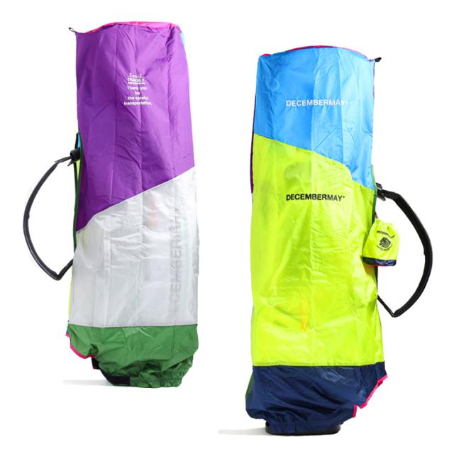 ディセンバーメイ ゴルフ トラベルカバー メンズ レディース キャディバッグカバー 収納袋付属 カラビナ付 ゴルフバッグ 無地 ブランド レア ロゴ DECEMBERMAY 3-999-8050