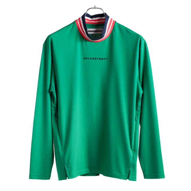 ディセンバーメイ ゴルフ モックシャツ メンズ レディース 長袖 ハイネック モックネック シャツ 吸水速乾 ストレッチ UVカット 無地 ゴルフウェア ブランド ロゴ DECEMBERMAY 4-412-1106