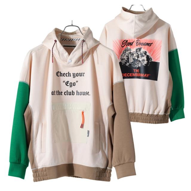 ディセンバーメイ ゴルフ パーカー メンズ レディース フーディー フード プルオーバー ダンボールニット ストレッチ プルオーバーパーカー 秋冬 春 ゴルフウェア ブランド DECEMBERMAY 4-512-1206