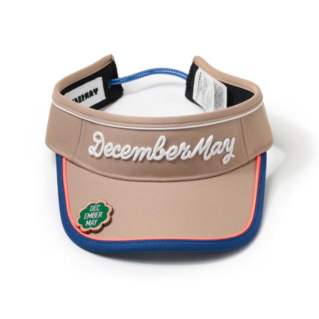 ディセンバーメイ ゴルフ サンバイザー メンズ レディース マーカー付き 帽子 無地 ロゴ フリーサイズ サイズ調整 ゴルフキャップ ゴルフウェア ブランド DECEMBERMAY 3-999-5135
