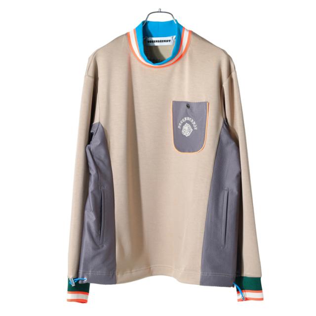 ディセンバーメイ ゴルフ モックネック スウェット メンズ レディース 長袖 ハイネック トレーナー ダンボールニット ストレッチ UVカット ゴルフウェア ブランド ロゴ DECEMBERMAY 4-512-1117