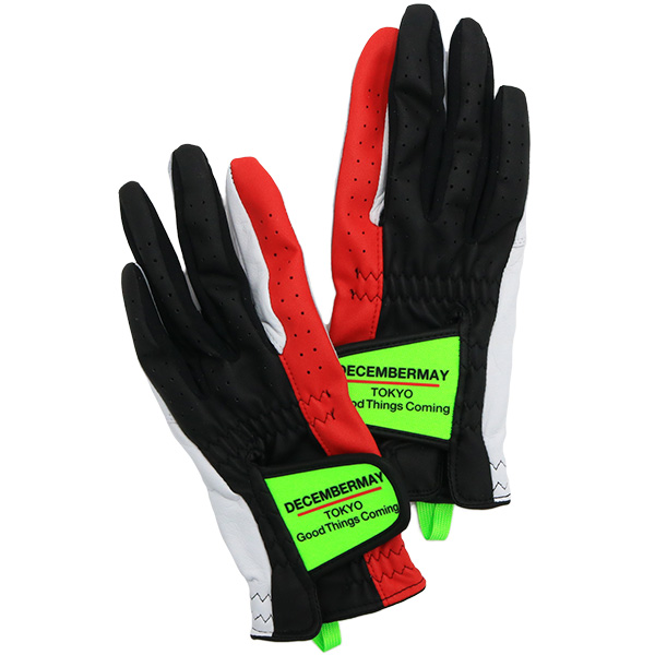 ディセンバーメイ ゴルフ レザー グローブ レディース 両手用 本革 88project コラボ バイカラー ゴルフグローブ ブランド レア 3-999-6001 DECEMBERMAY TOKYO