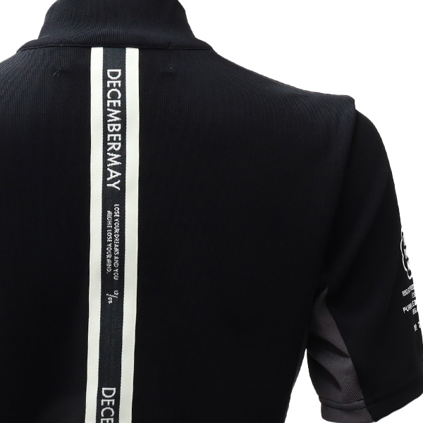 ディセンバーメイ ゴルフ モックシャツ レディース 半袖 ハーフジップ